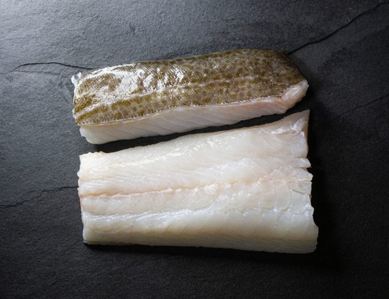 Cod skin on portions x 2, 300g | W Stevenson & Sons Ltd